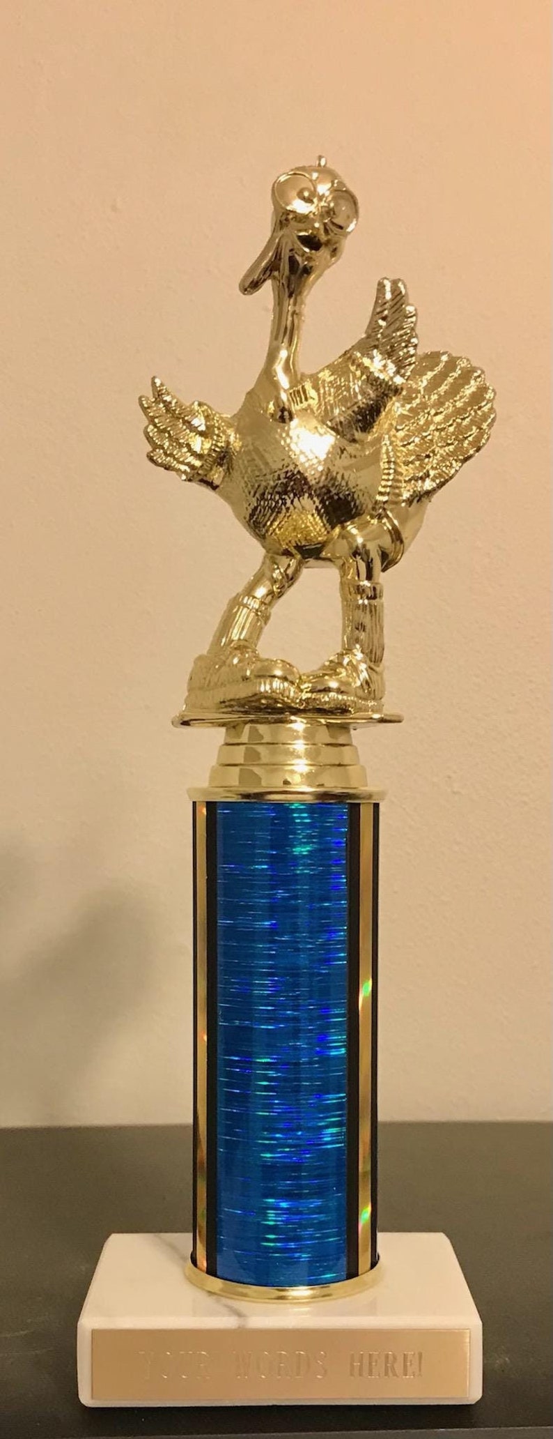 11" Turkey Trophy Personalized Free - Etsy
