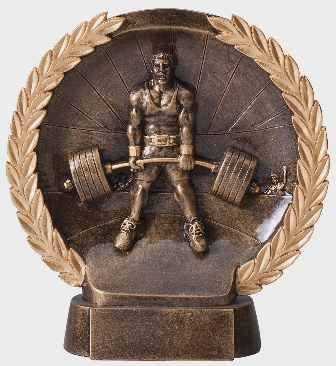 Weightlifting Dead Lift Trophy Personalized Free - Etsy