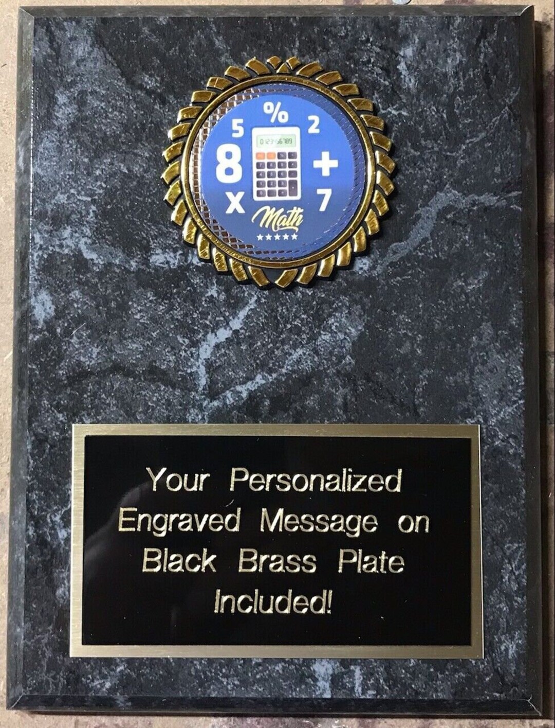 Math Award Plaque Personalized Free - Etsy