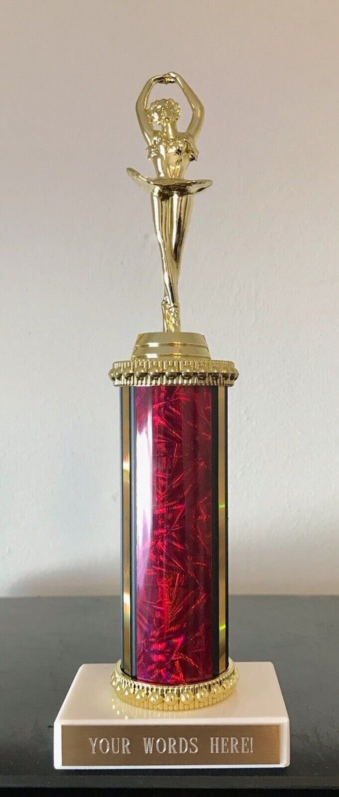 11" Ballerina Trophy Personalized Free - Etsy