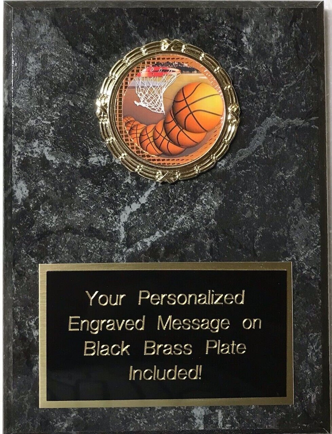 Basketball Award Plaque Personalized Free - Etsy
