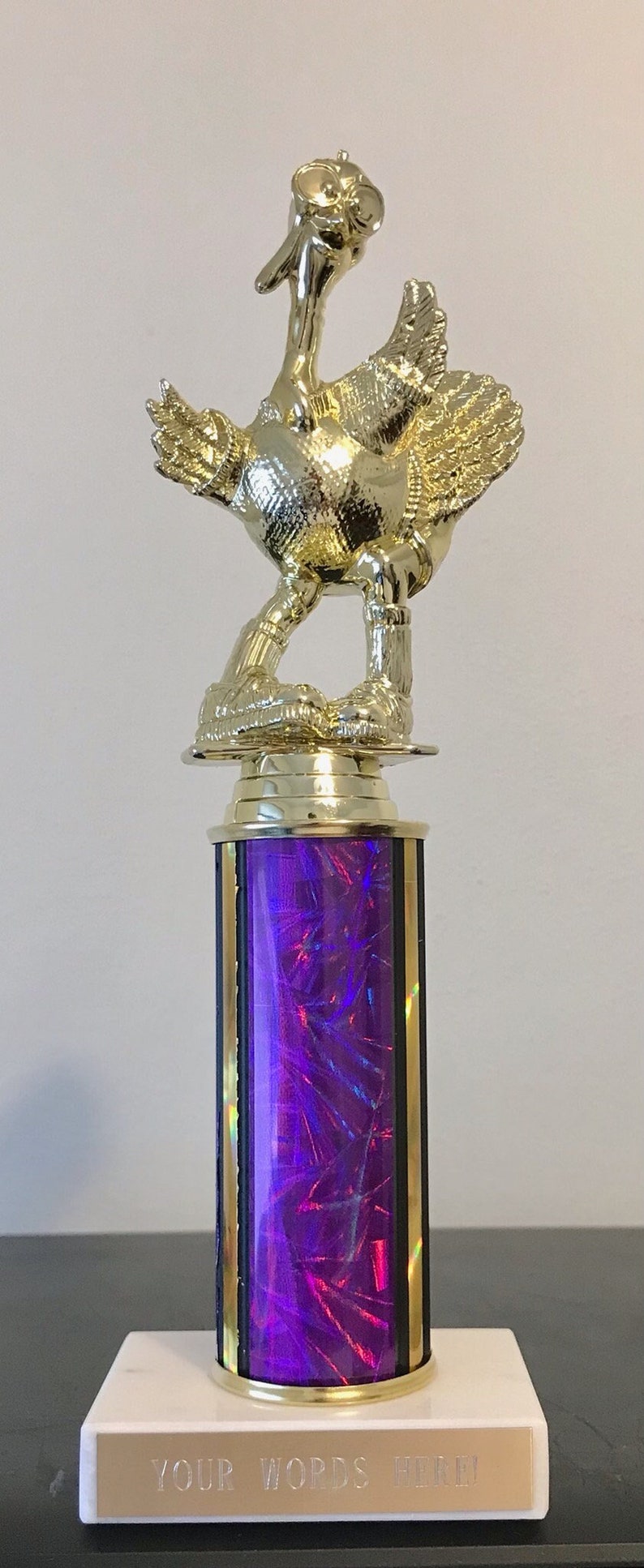 10.75 Turkey Trophy Personalized Free - Etsy