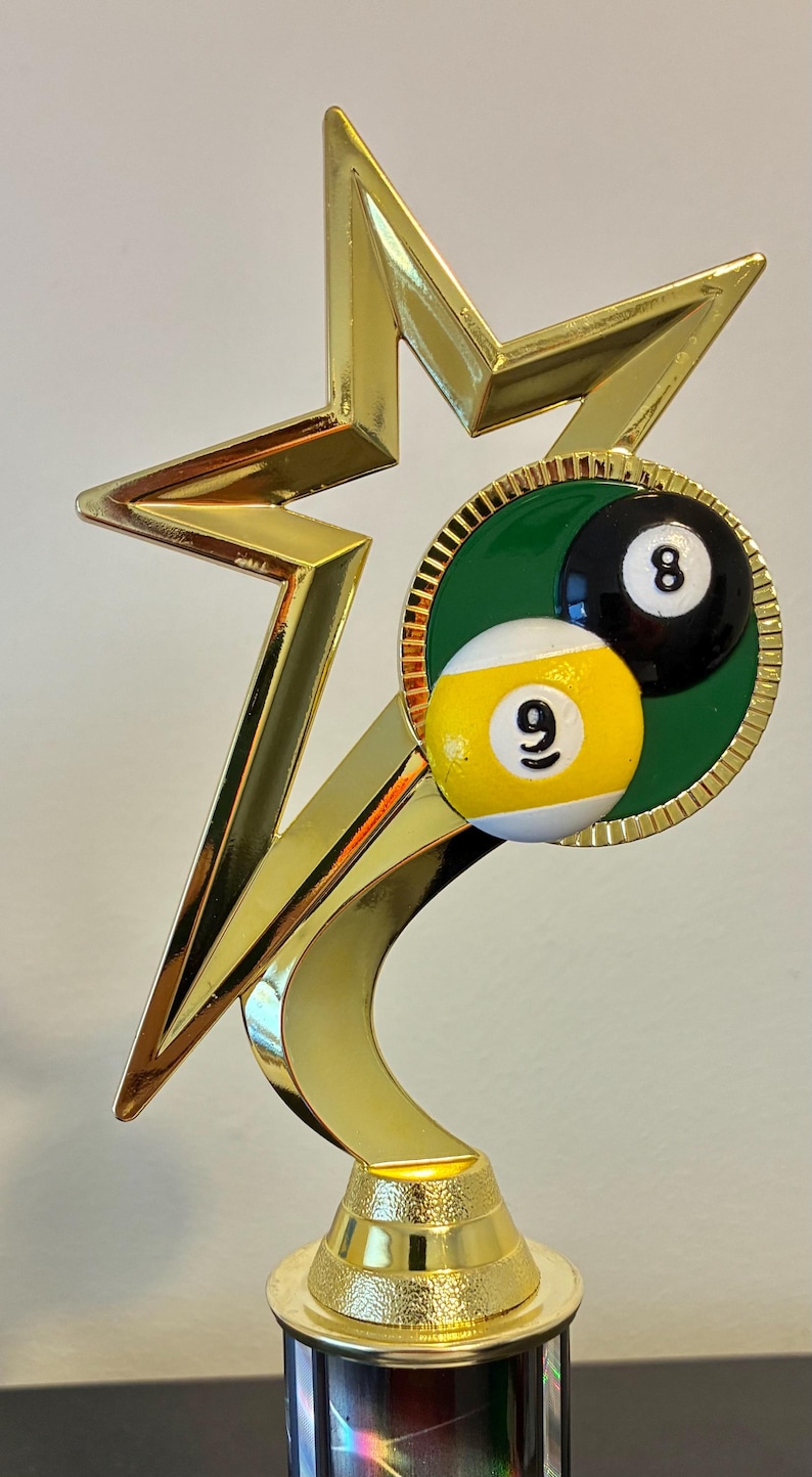 Pool Billiards Trophy Personalized Free - Etsy