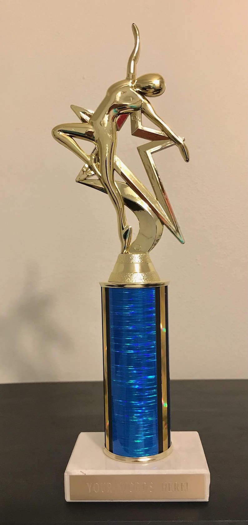 12" Dance Trophy Personalized Free - Etsy