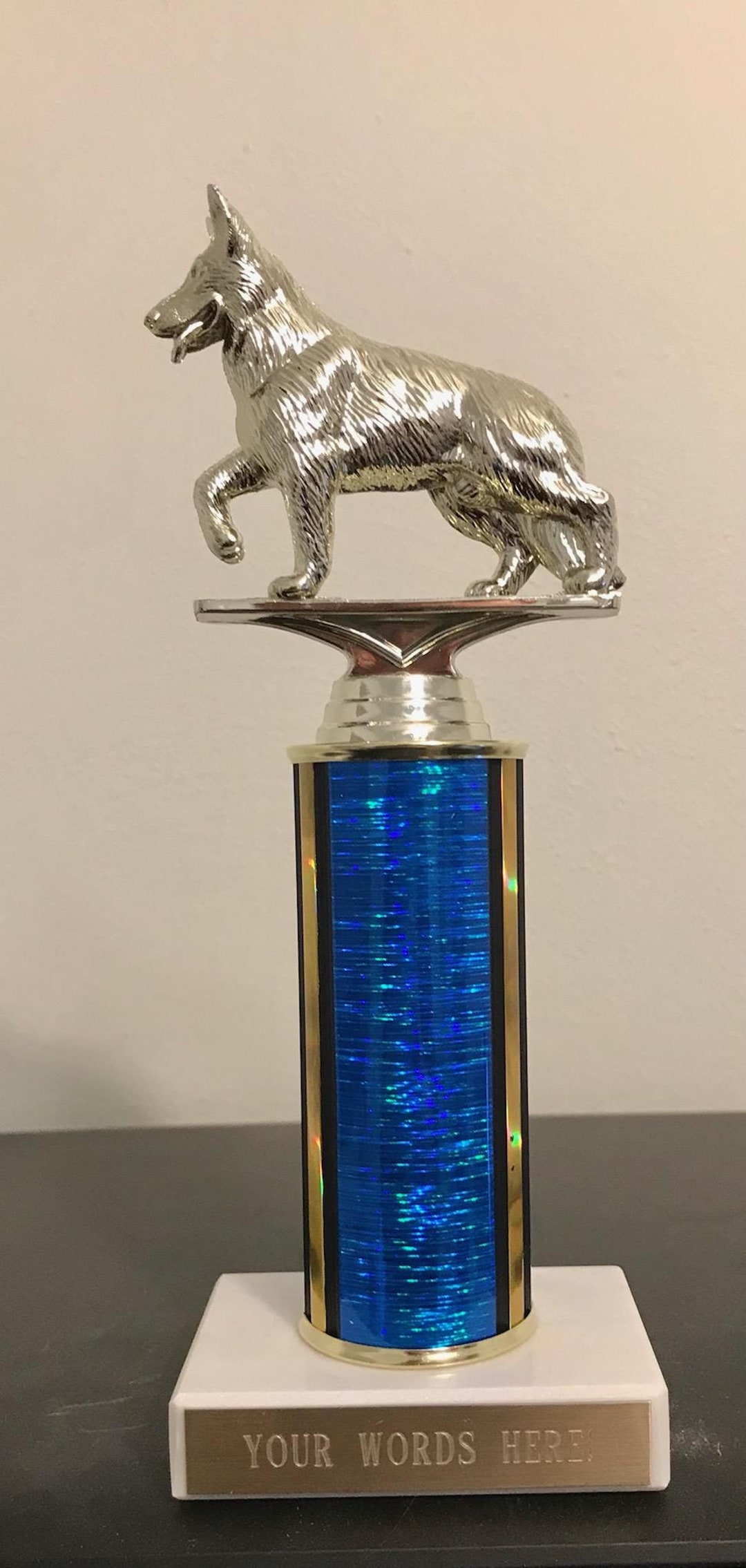9.25" German Shepherd Dog Trophy Personalized Free - Etsy
