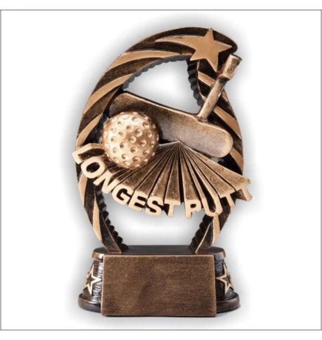 Golf Longest Putt Trophy Personalized Free - Etsy