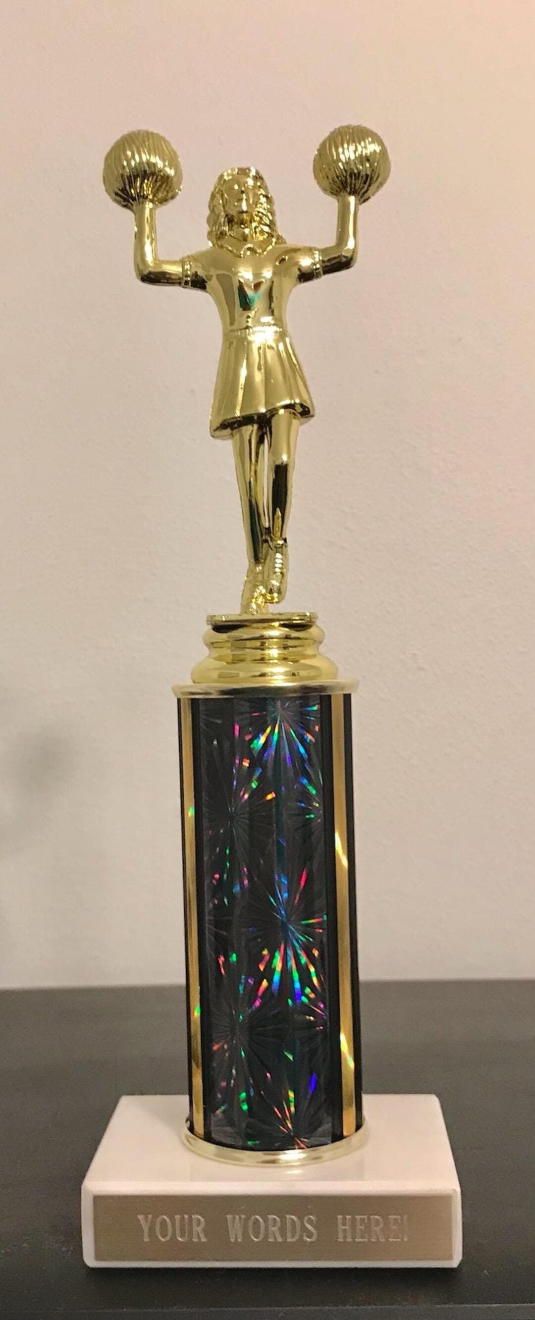 10.75" Cheerleading Trophy Personalized Free - Etsy