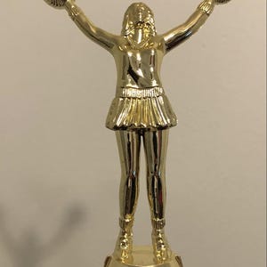 10.5" Cheerleading Trophy Personalized Free - Etsy