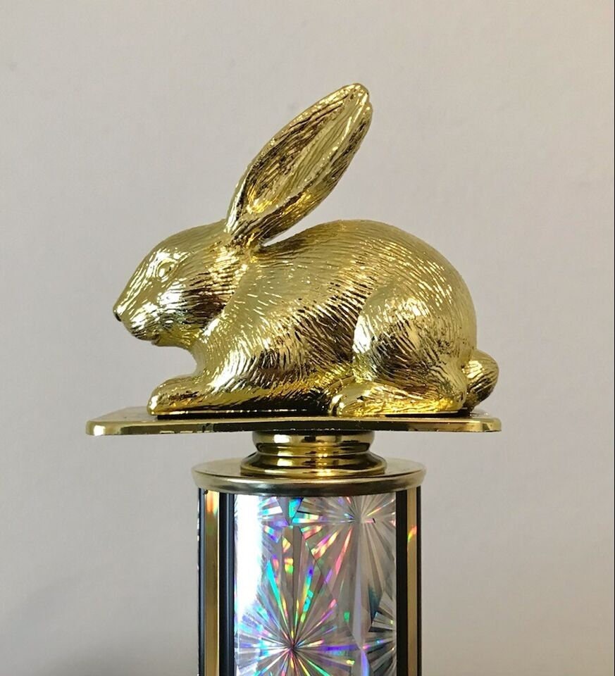 8.25 Rabbit Trophy Personalized Free - Etsy