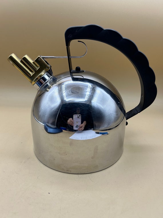 Alessi Vintage Kettle 2 L With Melodic Flute Whistling Kettle 9091 Il Bollitore 1983 Richard Sapper Italy 80s Etsy UK
