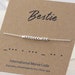 Bestie Morse Code Bracelet, Sterling Silver Custom Morse Code Bracelet ...