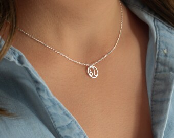 Leo zodiac necklace silver store