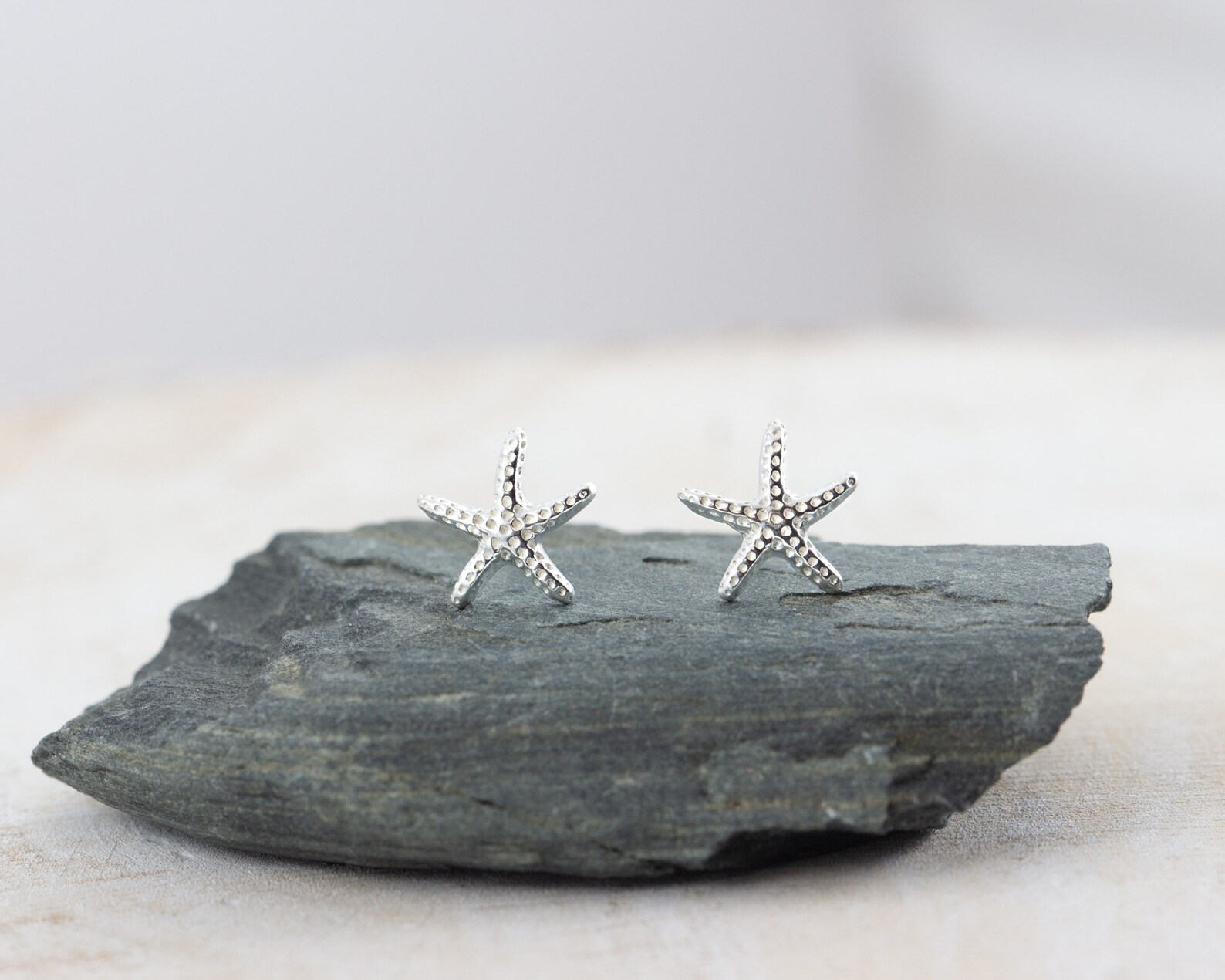 Starfish Earrings Sterling Silver Starfish Studs Ocean Lover - Etsy