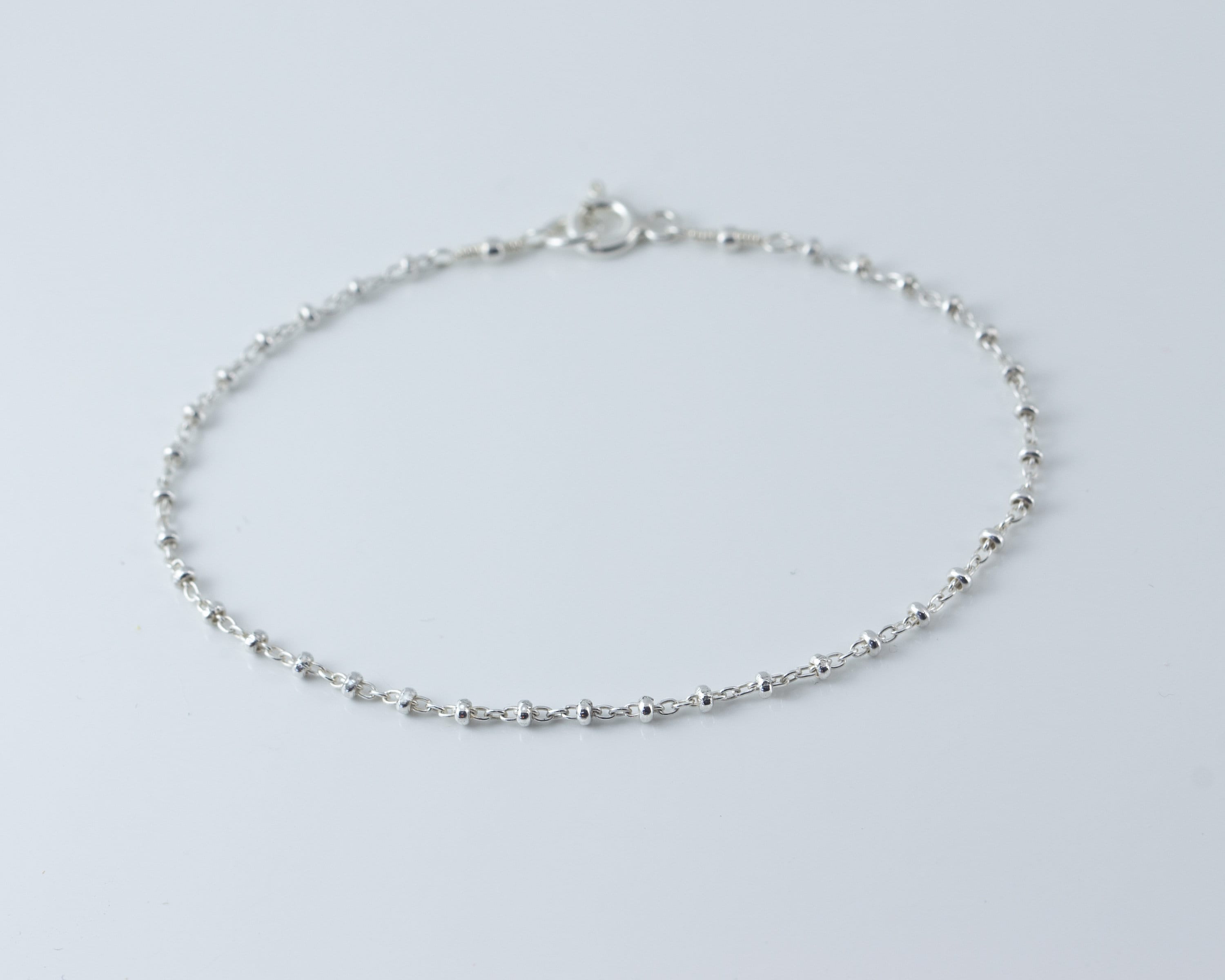 Sterling Silver Bracelet Simple Thin Silver Bracelet on - Etsy