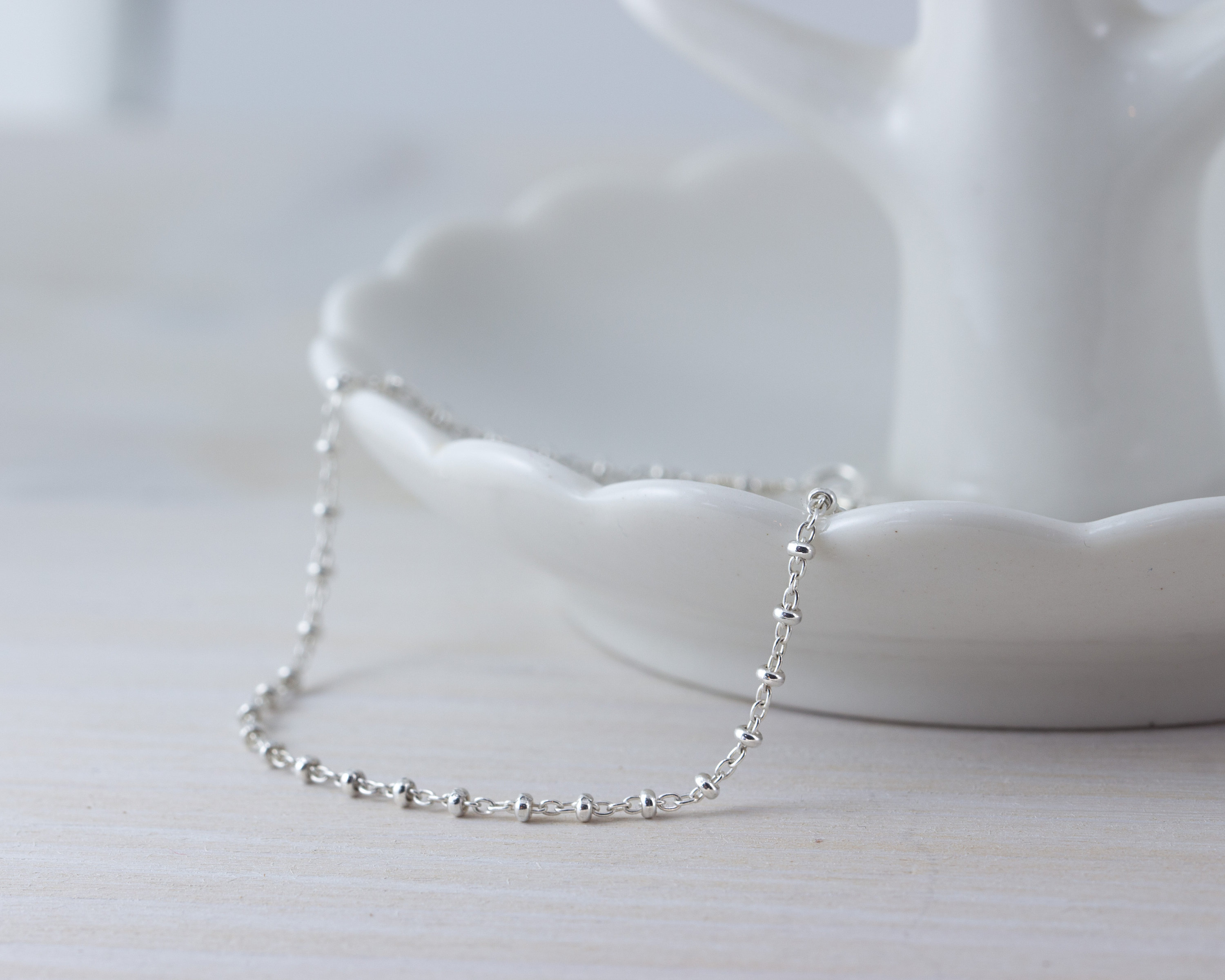 Sterling Silver Bracelet Simple Thin Silver Bracelet on - Etsy