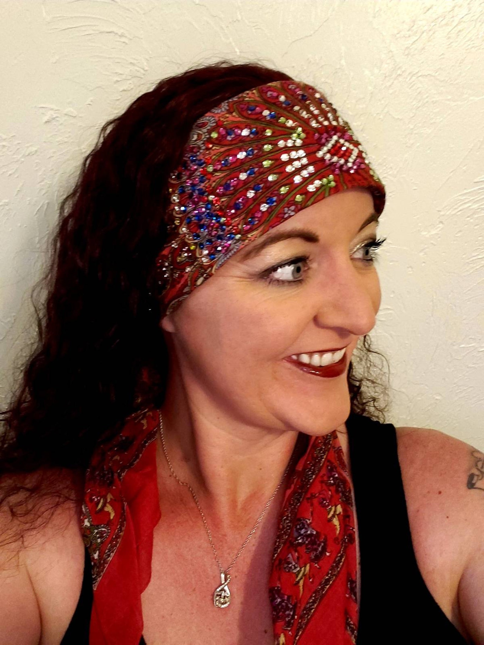 Red/dancers 40x40 Scarf - Etsy