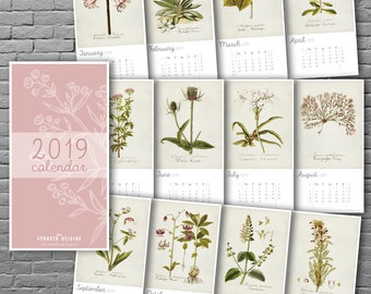 Flower calendar | Etsy