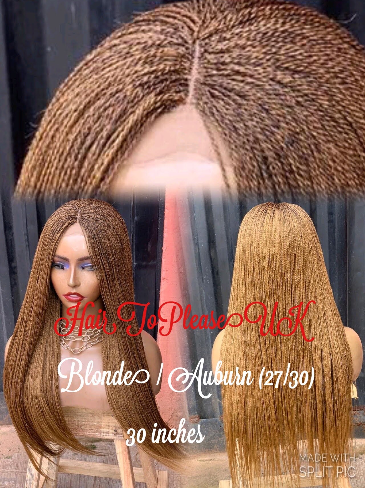 Ready To Shipbraided Wig Hand Made Braided Lace Twists Braid Etsy