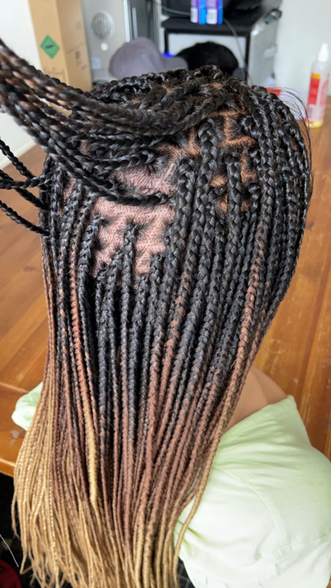 Preorderfull Lace Braided Wig Braids Wig Lace Wig Black Brown Etsy