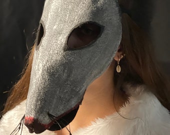 Creepy Cute Burlap Opossum Possum Mask Adult Halloween, Masquerade ...