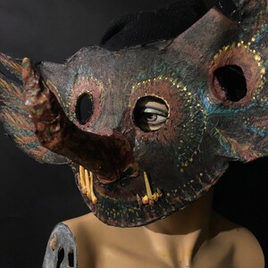 Nightmare Harpy Demon Mask Handmade Burlap Devil Harpie - Etsy