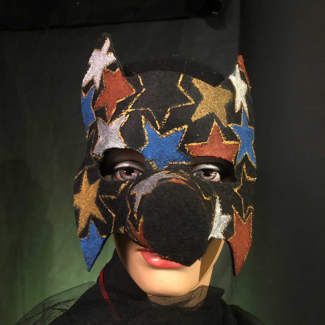 Fox Vixen Kitsune Mask Felt Fox Masks Creepy Halloween - Etsy