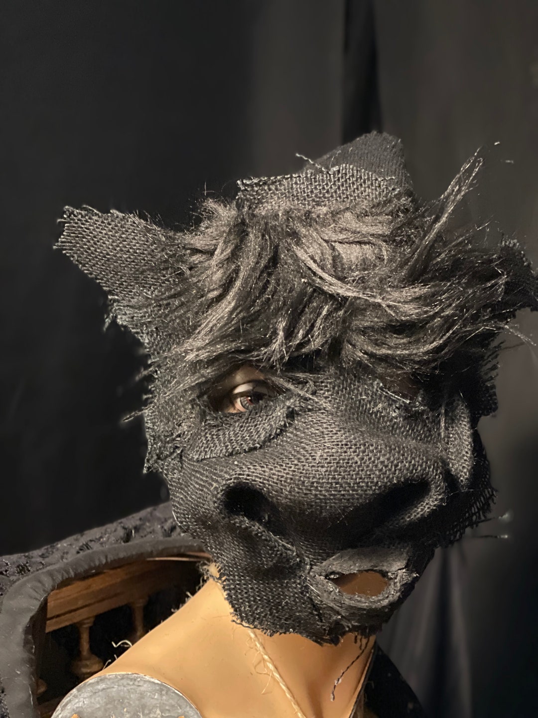 Scary Burlap Monster Masquerade Masks for Halloween Costume - Etsy