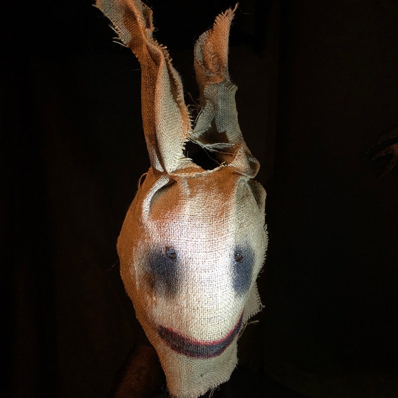 Creepy Scary Rabbit Mask Burlap Evil Bunny Purge Mask Killer - Etsy