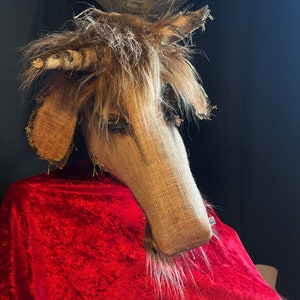 Goat Mask, Adult Halloween Costume Demon Art, Folk Horror, Handmade ...