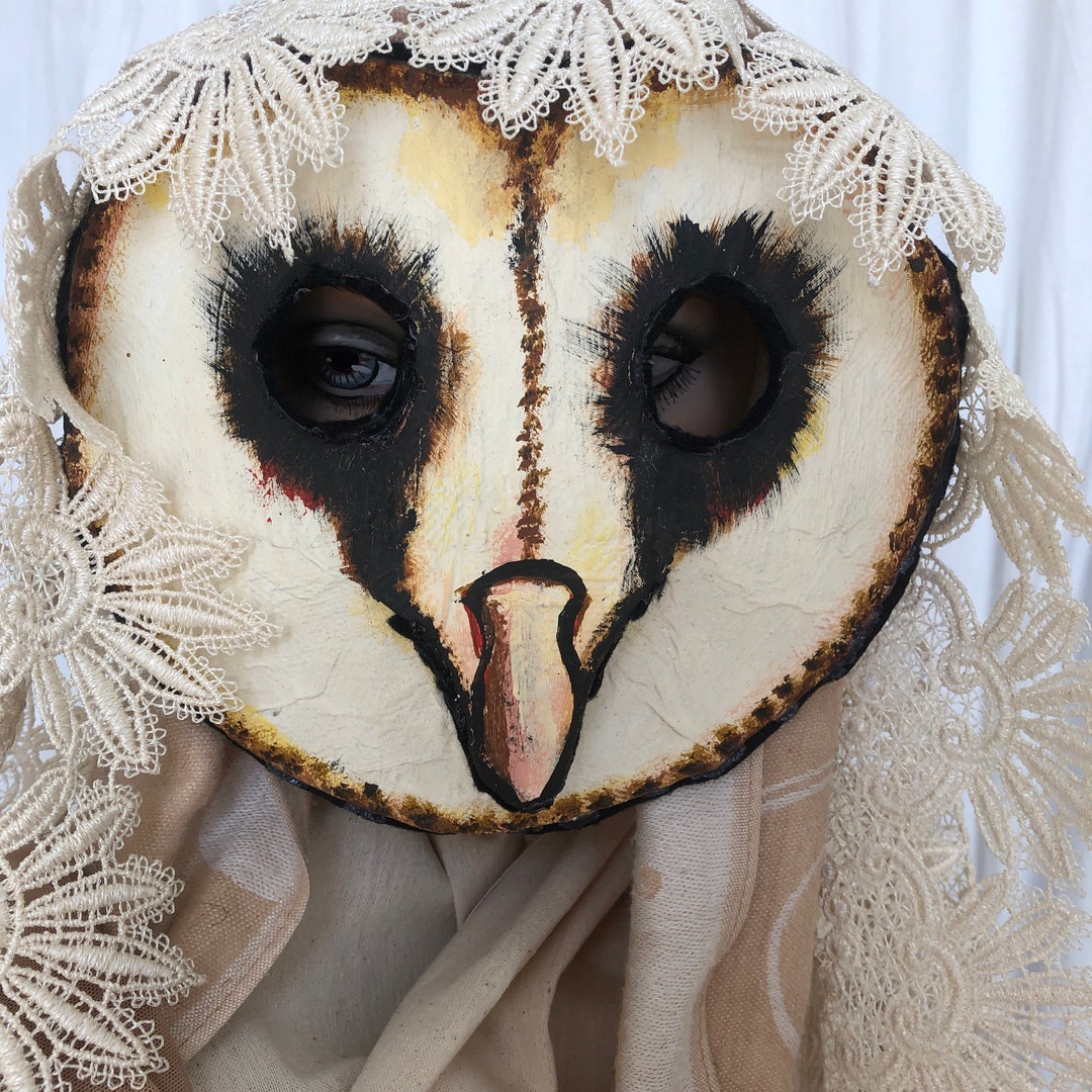 Barn Owl Masks, Adult Owl Halloween Costume, Props for Masquerade ...