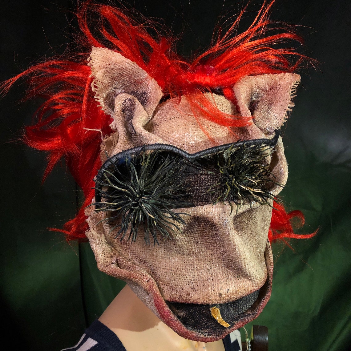 Creepy Scary Burlap Horror Mask Adult Halloween Costume - Etsy