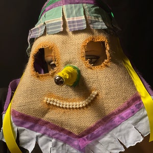 Cajun Mardi Gras Mask - Masquerade Carnival Costume - Chicken Chase ...