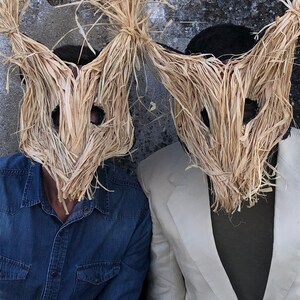 Scary Weird Mask, Creepy Scarecrow Mask, Adult Halloween Costume ...