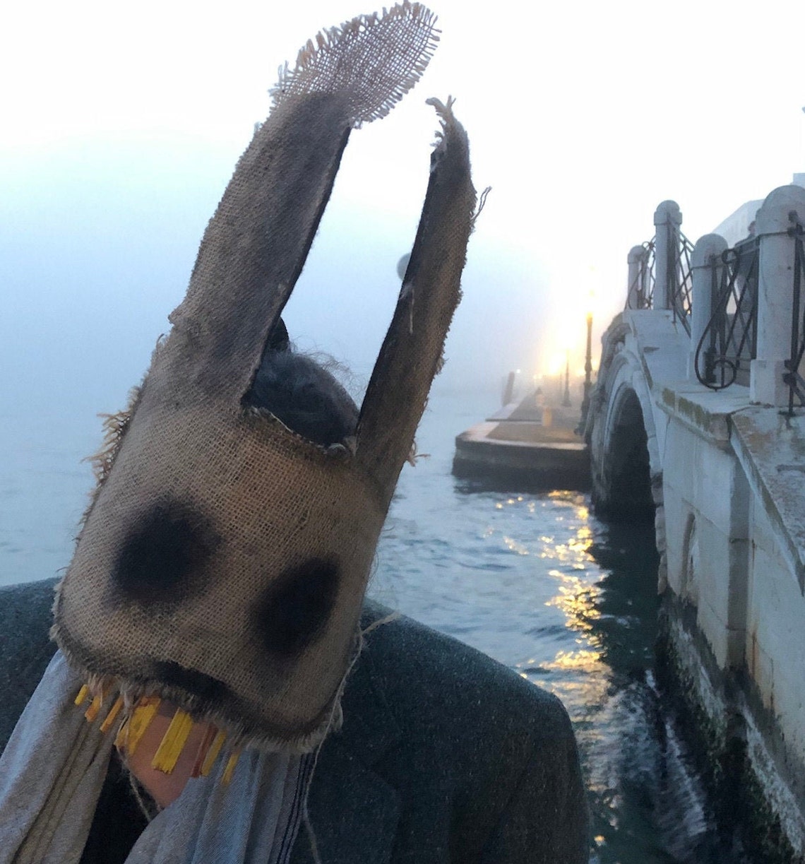 Creepy Scary Rabbit Masks Burlap Scarecrow Easter Bunny - Etsy