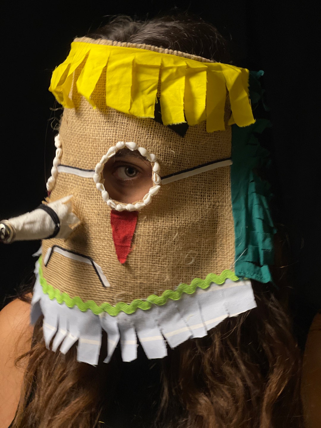 Cajun Mardi Gras Mask - Masquerade Carnival Costume - Chicken Chase ...