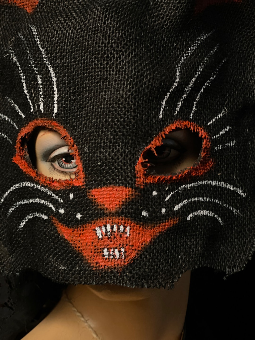Black Cat Mask - Vintage '70s Style Adult Halloween Costumes for ...