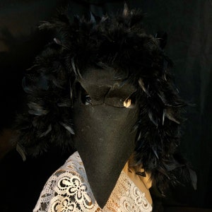 Set of 3 Crow Raven Masks Goth Raven Creepy Crow Mask Halloween ...