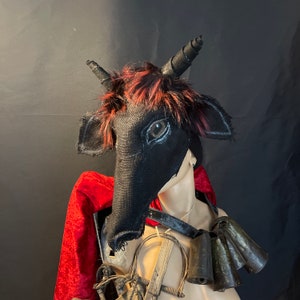 Goat Mask, Adult Halloween Costume - Demon Art, Cosplay, Larp, Handmade ...
