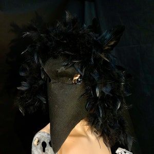 Set of 3 Crow Raven Masks Goth Raven Creepy Crow Mask Halloween ...