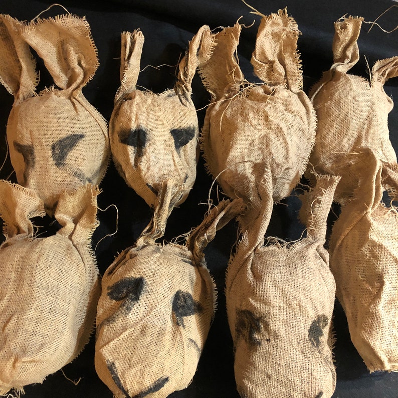 Bad Rabbits Scary Creepy Burlap Bunny Masks Handmade Props | Etsy