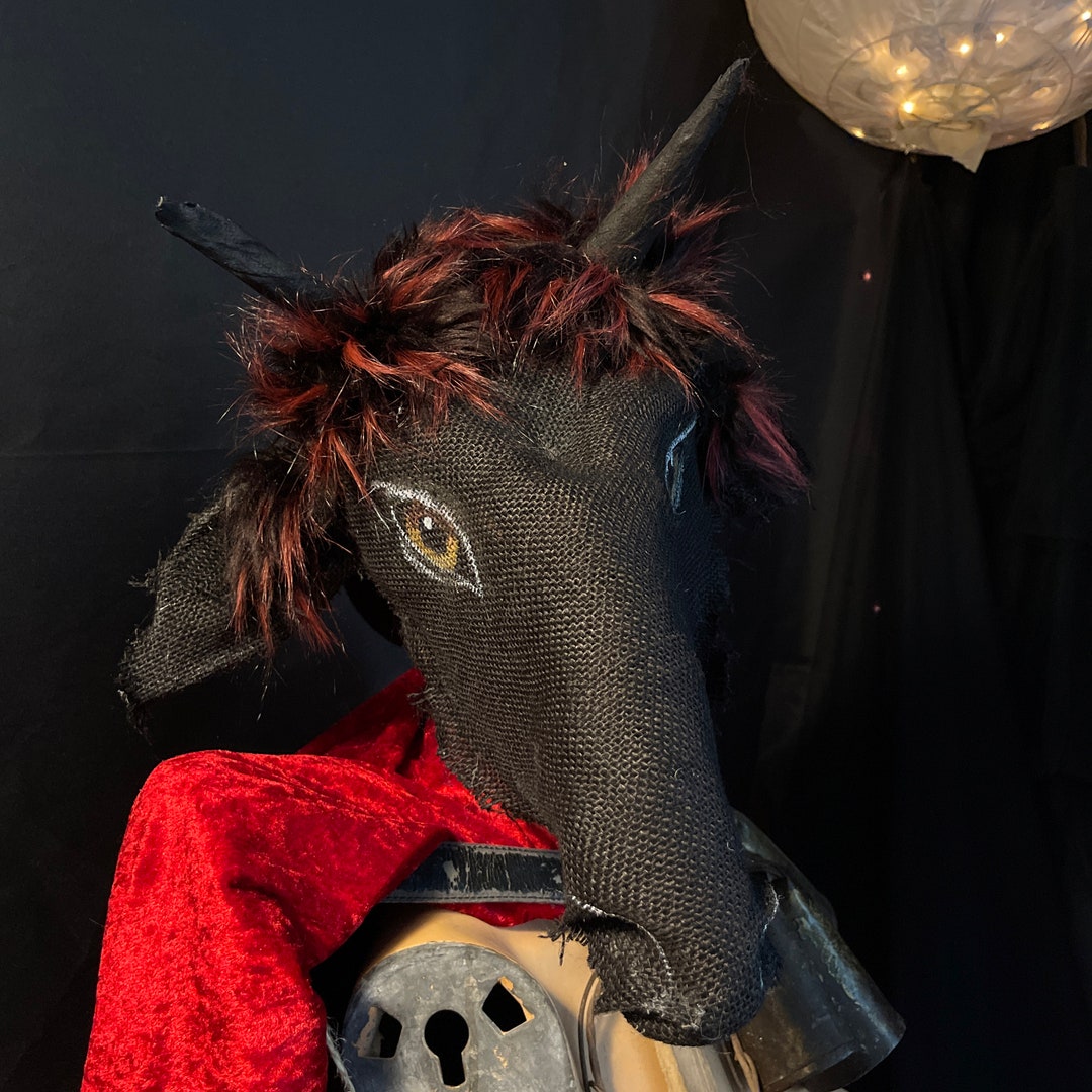 Goat Mask, Adult Halloween Costume - Demon, Devil, Baphomet Art, Folk ...