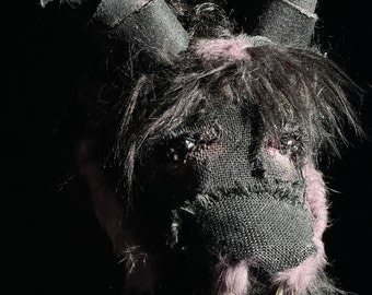 Creepy Scary Burlap Horror Mask Adult Halloween Costume Handmade Custom ...