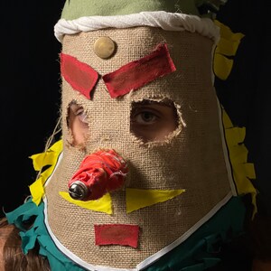 Cajun Mardi Gras Mask Masquerade Carnival Costume Chicken Chase Outfit ...