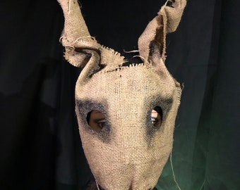 Burlap Rabbit Mask - Etsy