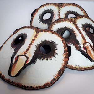 Barn Owl Masks, Adult Owl Halloween Costume, Props for Masquerade ...