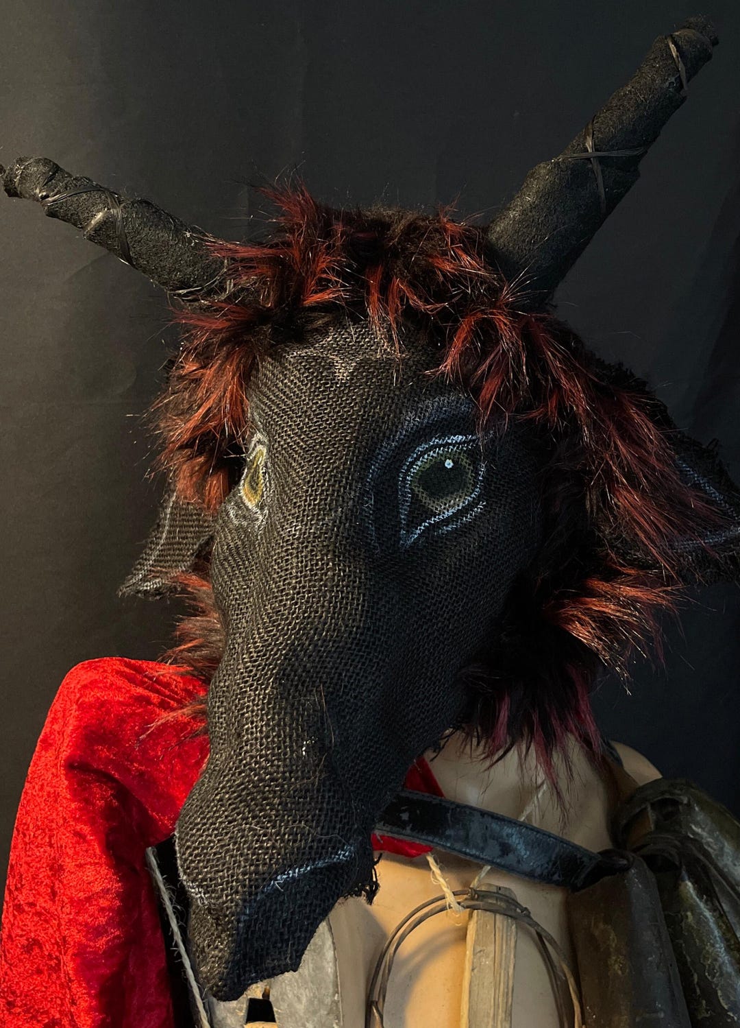 Goat Mask, Adult Halloween Costume - Cosplay, Larp, Handmade, Custom ...