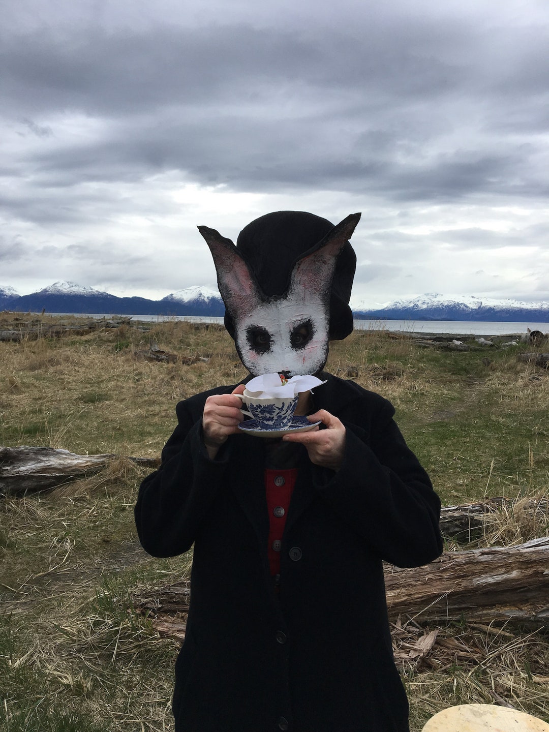 Creepy Scary Easter Bunny Mask, Rabbit Costume for Halloween ...