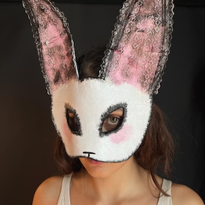 Creepy Scary Easter Bunny Mask, Rabbit Costume for Halloween ...