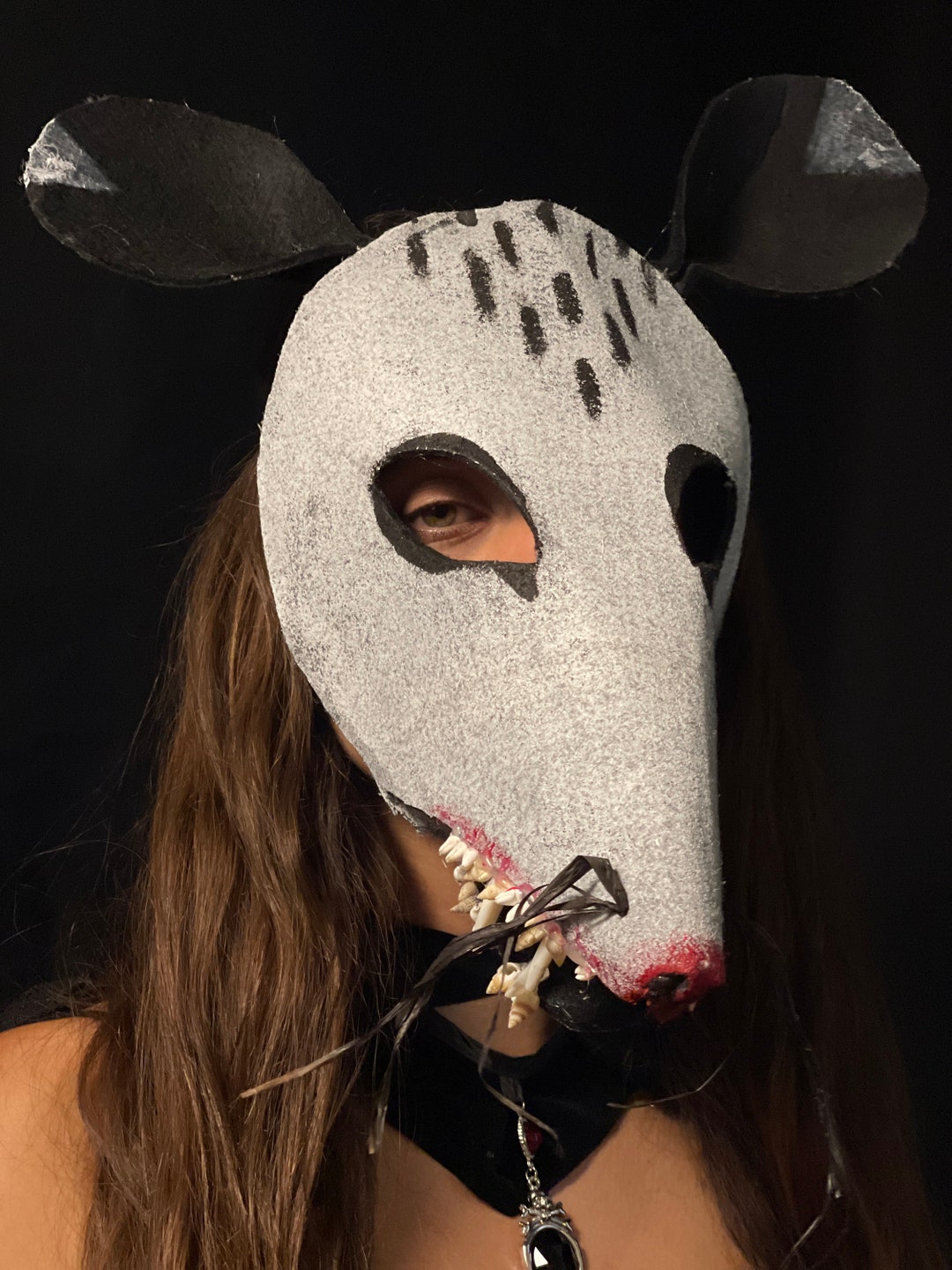 Creepy Cute Opossum Possum Mask Adult Halloween, Masquerade, Cosplay ...