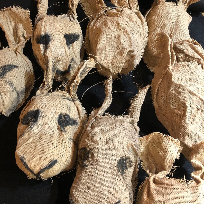 Bad Rabbits Scary Creepy Burlap Bunny Masks Handmade Props - Etsy